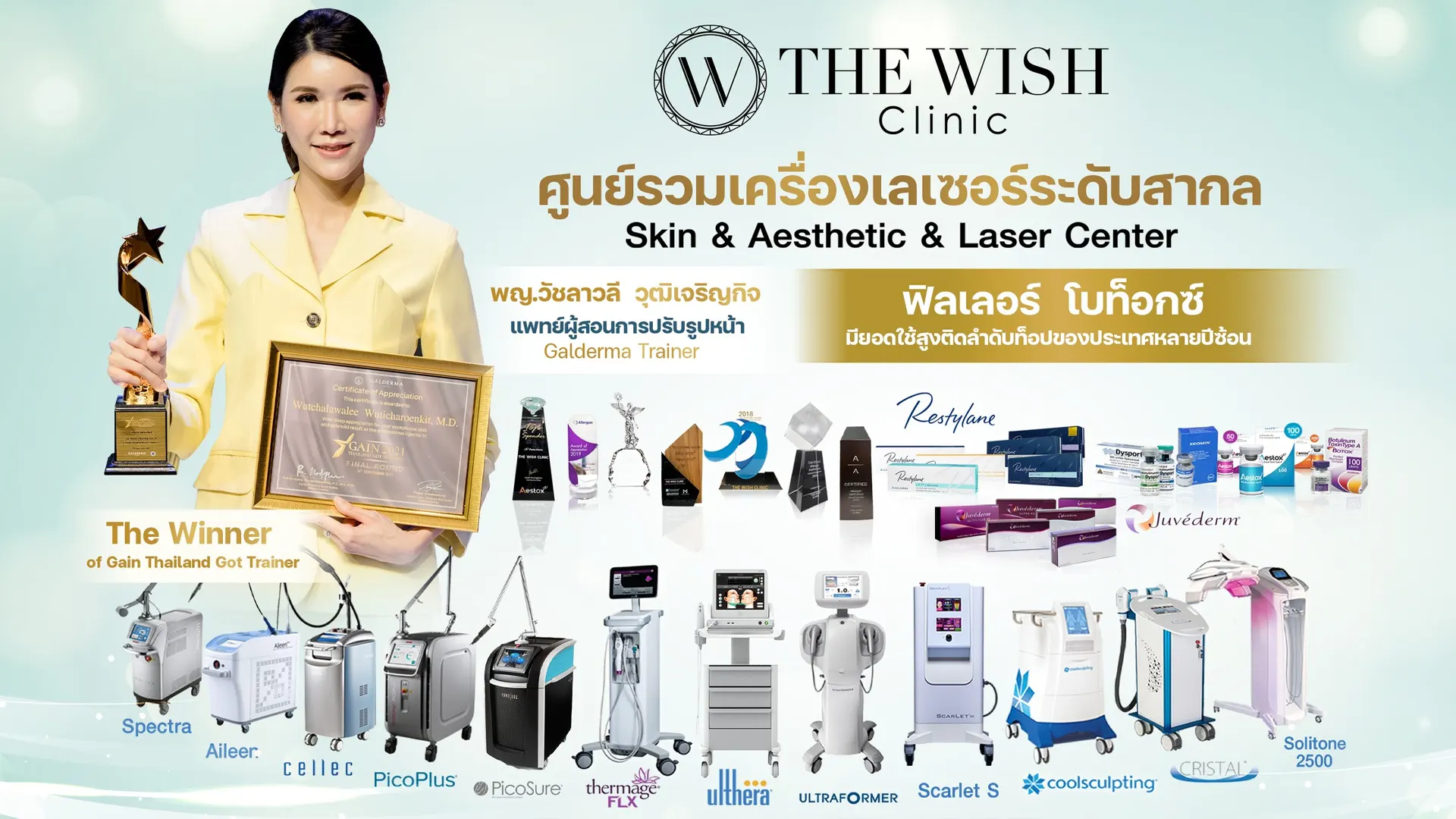 Service บริการเลเซอร์และความงามครบวงจรที่ The Wish Clinic