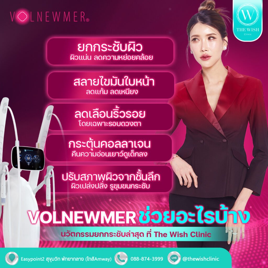 Volnewmer พัทยา ยกกระชับใบหน้าและสลายไขมัน ผลลัพธ์ยาวนาน 6-12 เดือน - The Wish Clinic